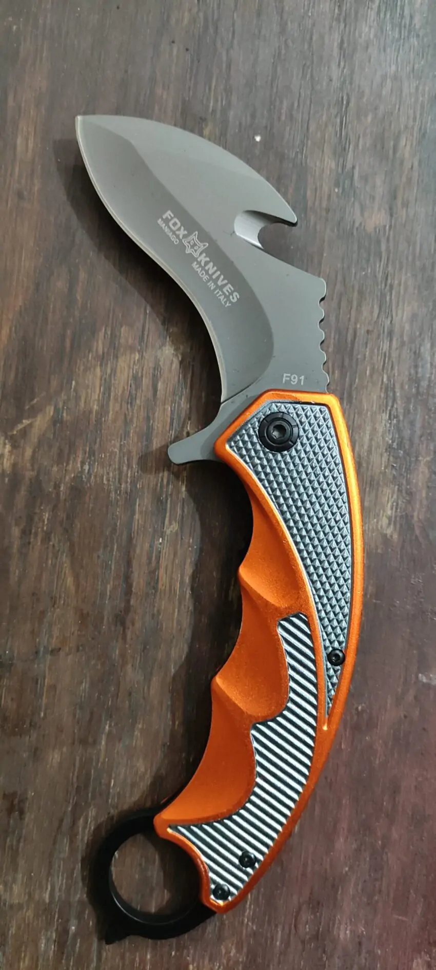 Foxknife Folding Karambit Knife Curve Blade Flip Open – TGP