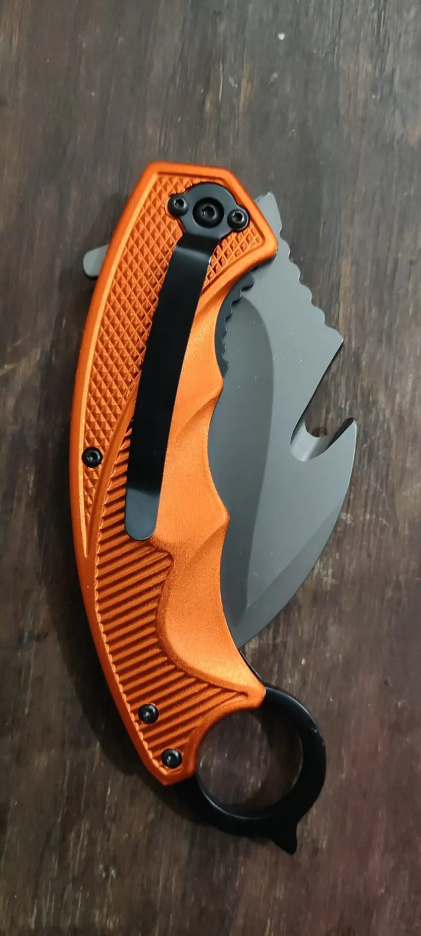 Foxknife Folding Karambit Knife Curve Blade Flip Open – TGP