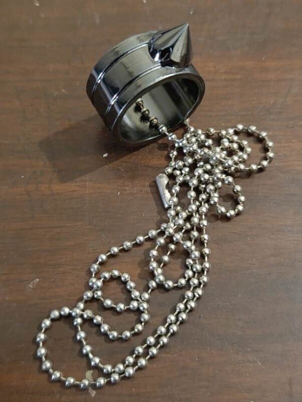 Self defense Spike Ring With Neck Chain - TGP